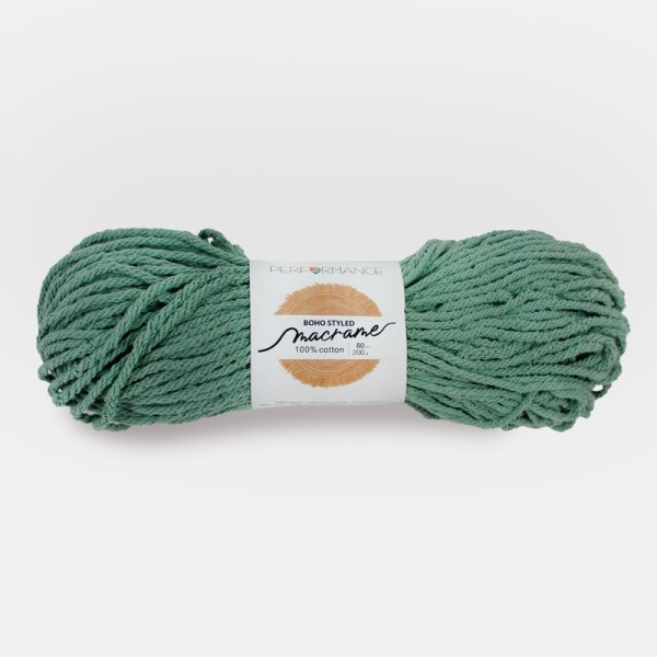 Macramé Boho Styled 2160 - verde mar. Hilo para macramé de 5mm | Senshoku